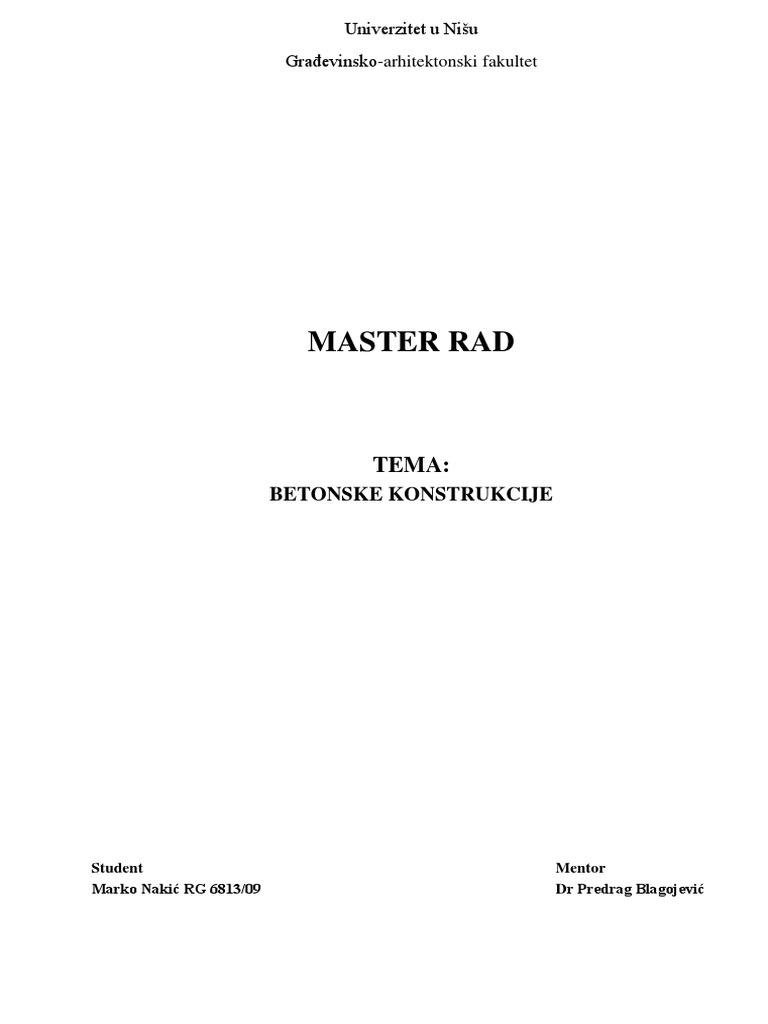 Marko Nakic - Master Rad | PDF