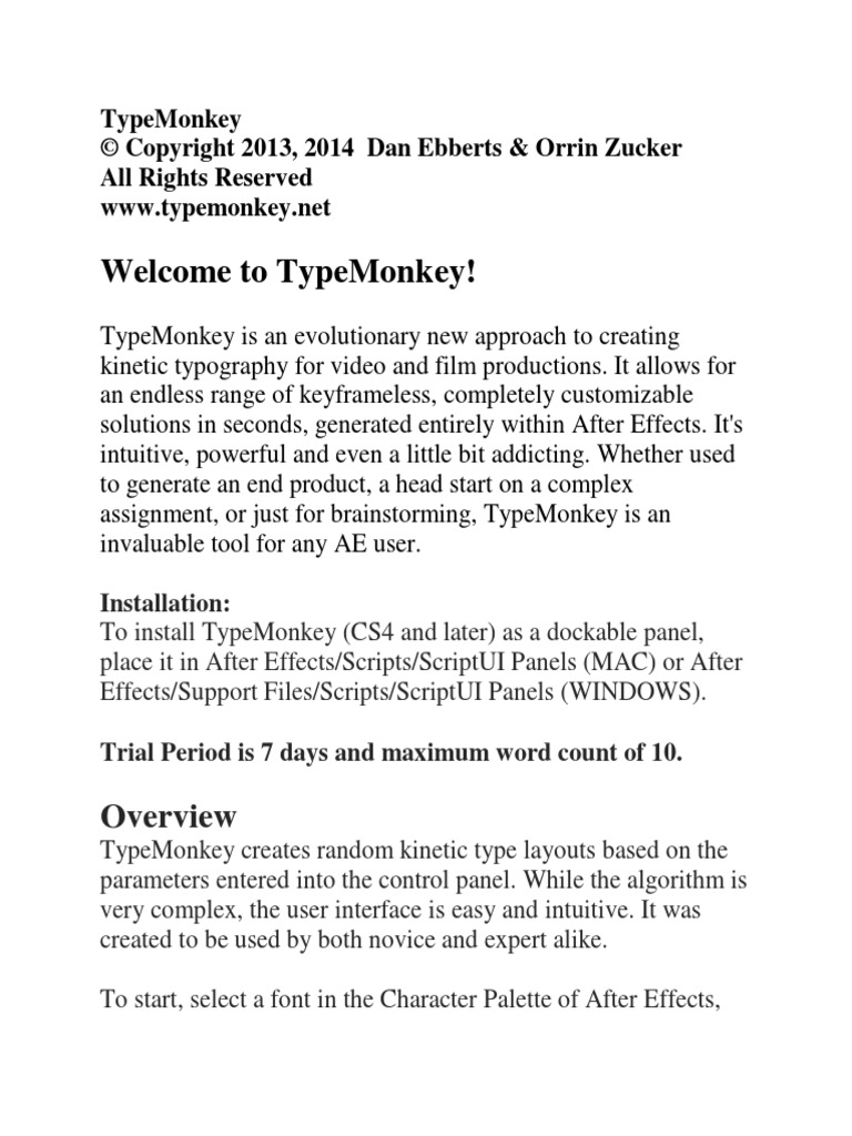 Typemonkey User Manual | PDF | Bracket | Computer File
