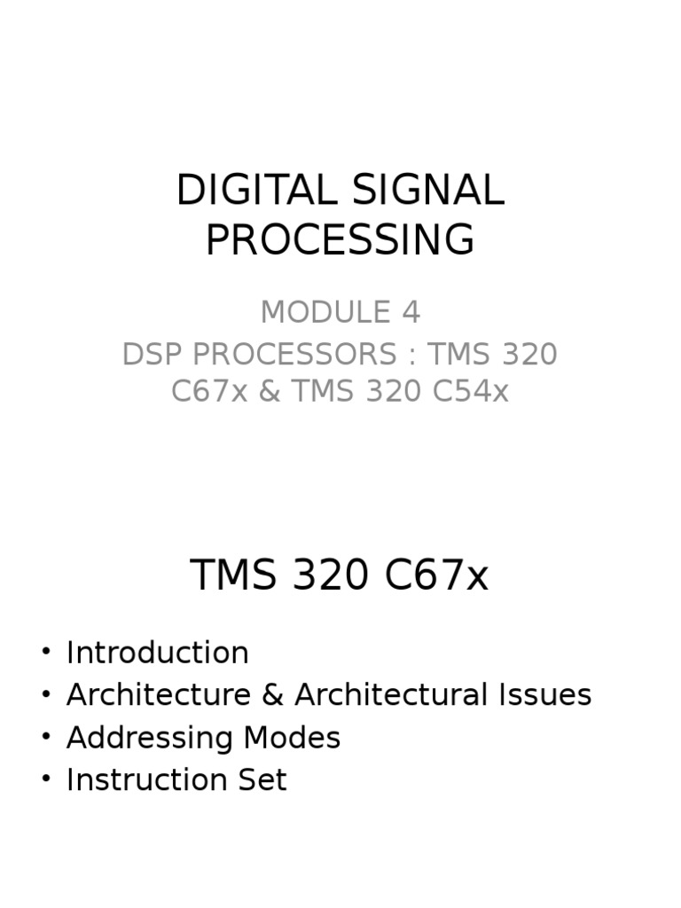 Digital Signal Processing | PDF | 64 Bit Computing | Cpu Cache
