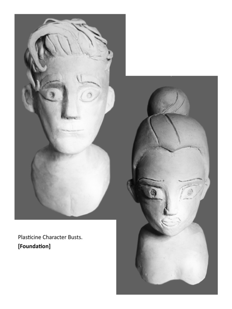 Plasticine Character Busts & Art Projects | PDF