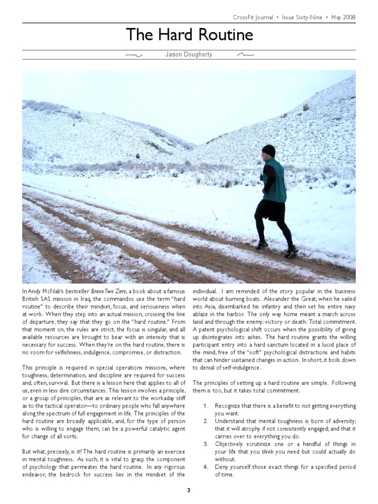 The Hard Routine PDF | PDF | Sleep | Drink