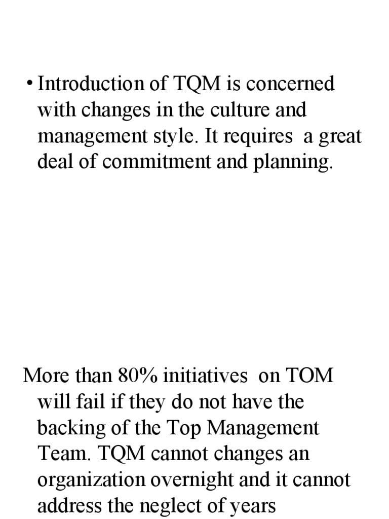 TQM Notes | PDF | Quality Assurance | Business Process