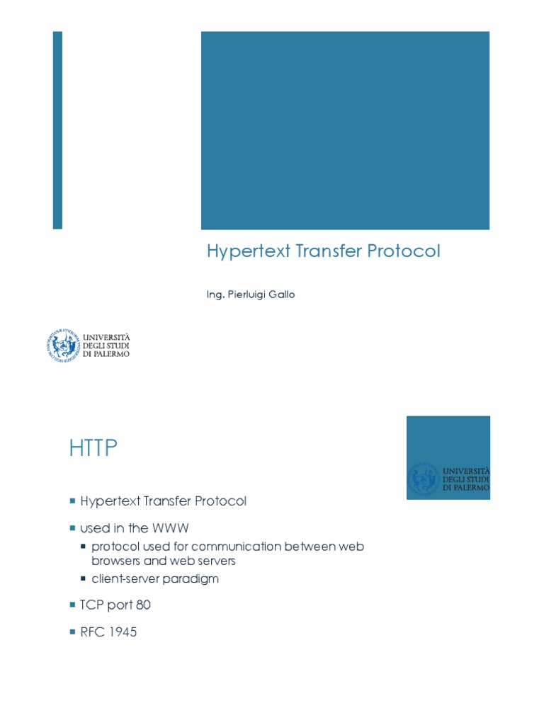 05 HTTP | PDF | Hypertext Transfer Protocol | Proxy Server