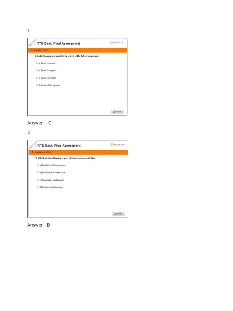 RTB 2.0 Exam Answers Summary | PDF | Teaching Methods & Materials