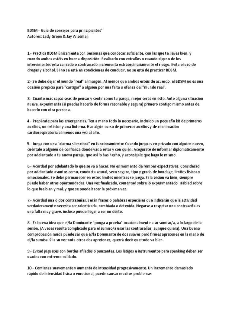 Recomendaciones Jay Wiseman | PDF | Azotaina | Bdsm