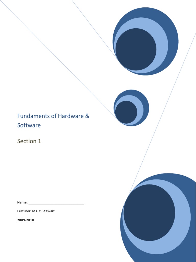 Intro to Computer Hardware & Software | PDF | Disk Storage | Computer ...