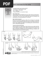 Hand Therapy: Thumb Exercise Guide | PDF | Hand | Thumb
