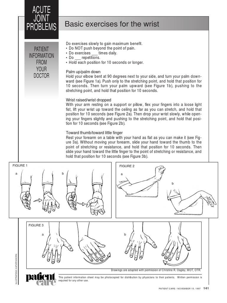 Wrist Exercises | PDF | Finger | Hand