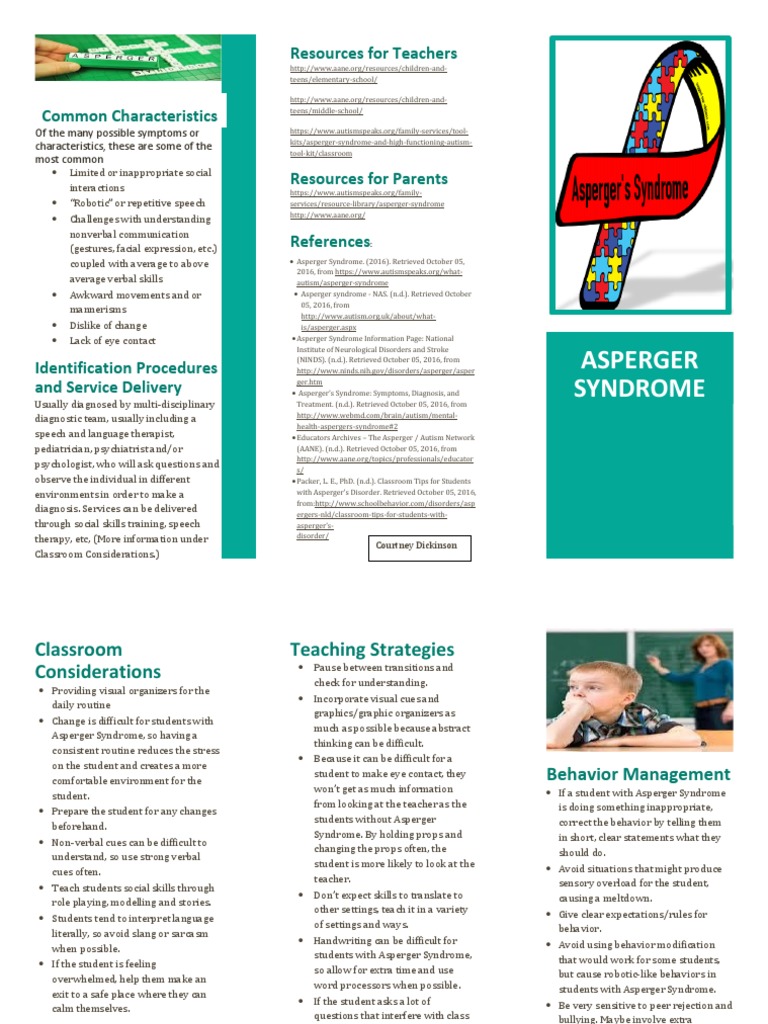 Asperger Syndrome: Key Characteristics and Strategies | PDF | Asperger ...