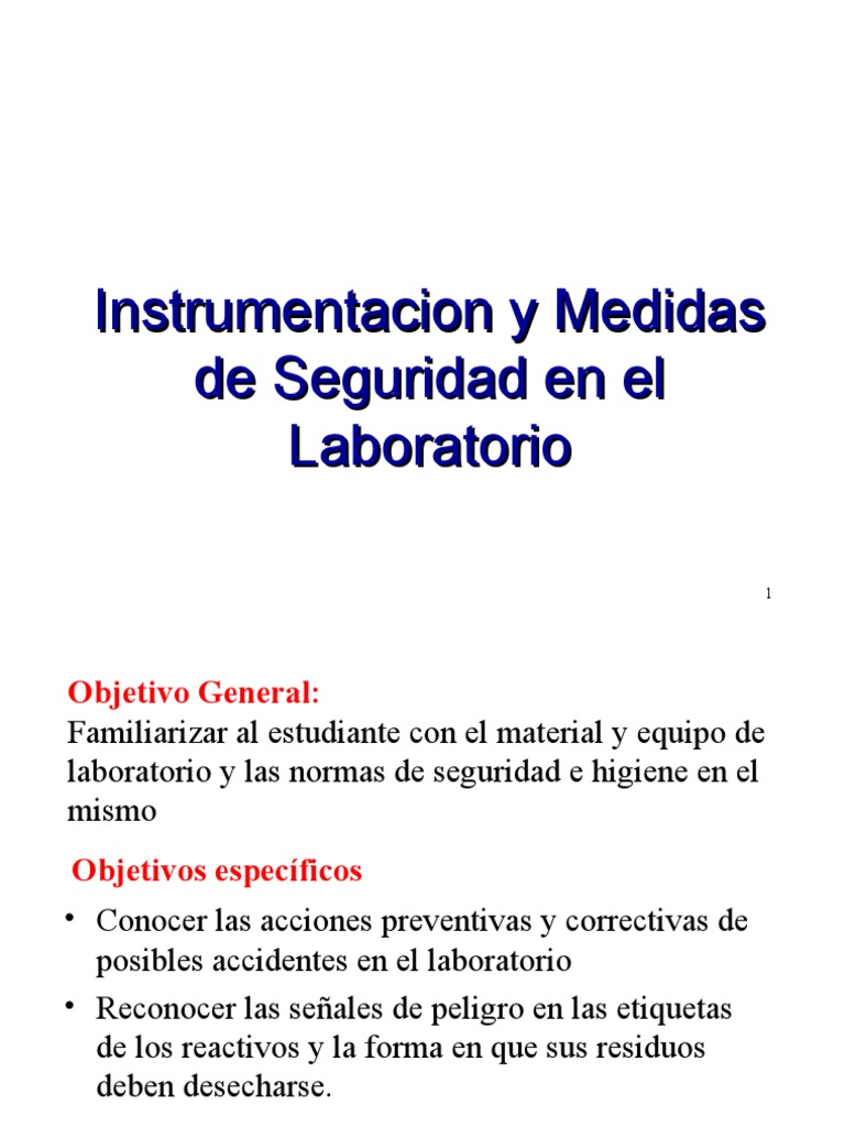 Normas de Seguridad en el Laboratorio | PDF | Valoración | Química
