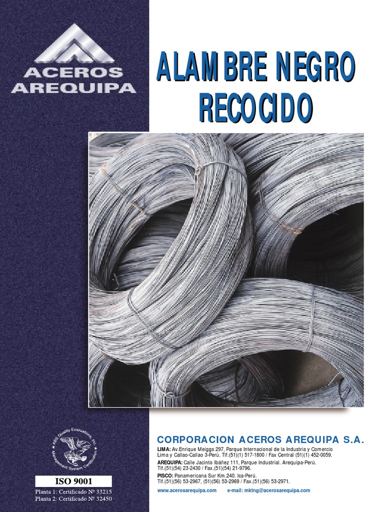 Alambre Negro Recocido | Cable | Recocido (Metalurgia)