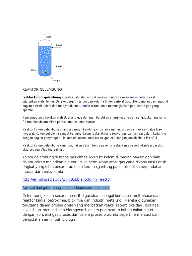 Reaktor Gelembung | PDF