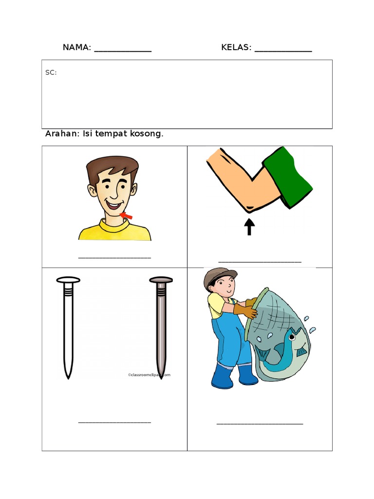 Lembaran Kerja Bahasa Melayu Pendidikan Khas | PDF