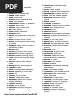 200 Vocabulary Words | PDF