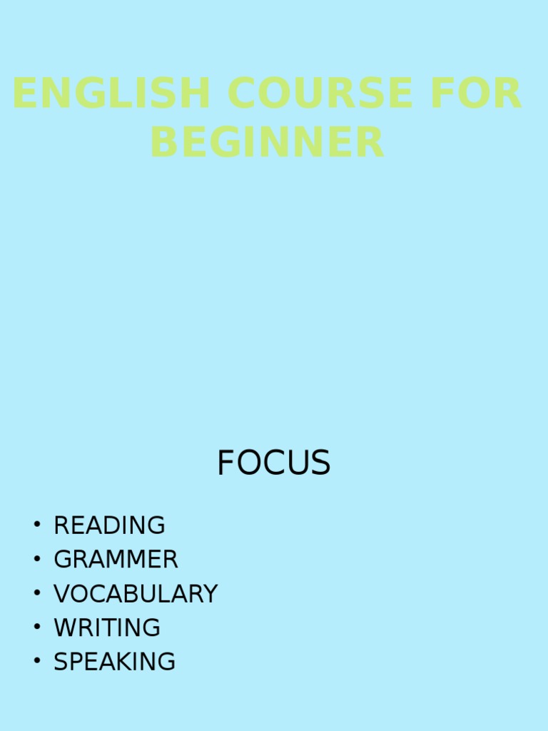 English Course | PDF