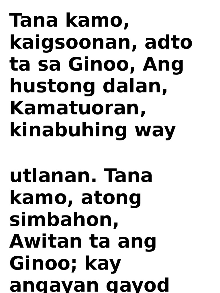 Song Lyrics | PDF