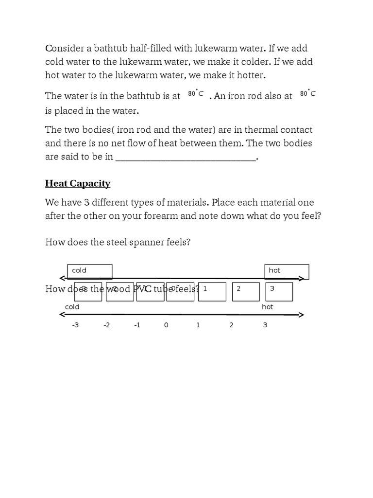 Heat Capacity: Cold Hot | PDF | Heat | Heat Capacity