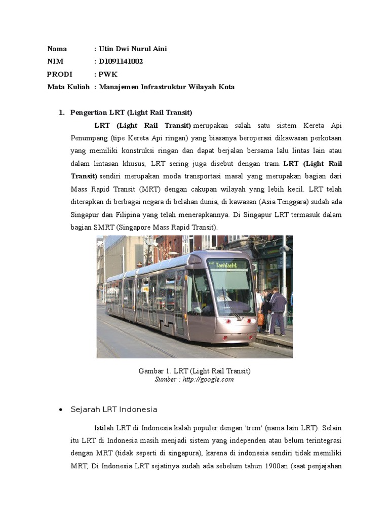LRT, MRT & Monorail | PDF | Teknologi & Rekayasa