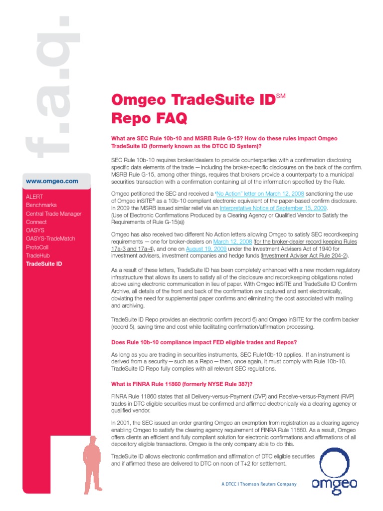 Faq Tradesuite Repo Us | PDF | U.S. Securities And Exchange Commission ...