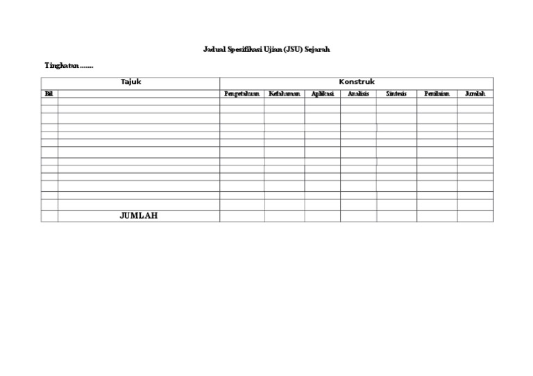 Template Jsu Edit | PDF