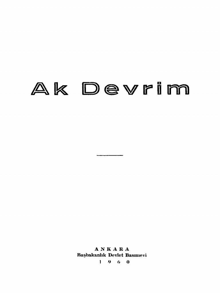 Ak Devrim | PDF