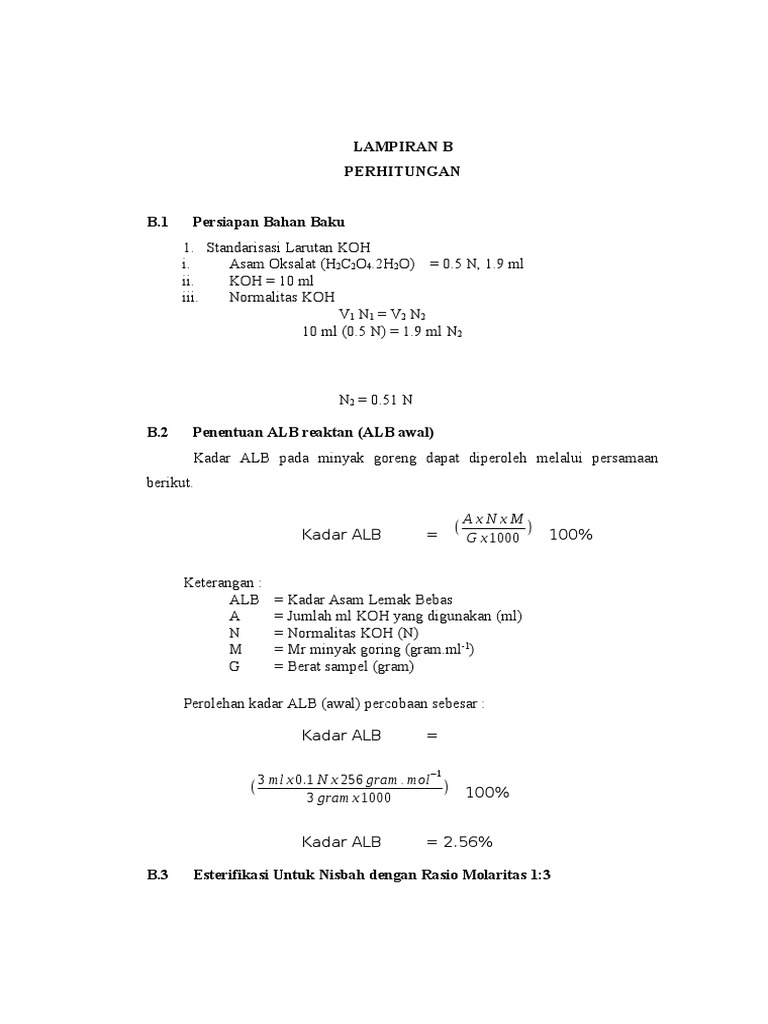 Lampiran B Perhitungan: Axnxm Gx1000 | PDF