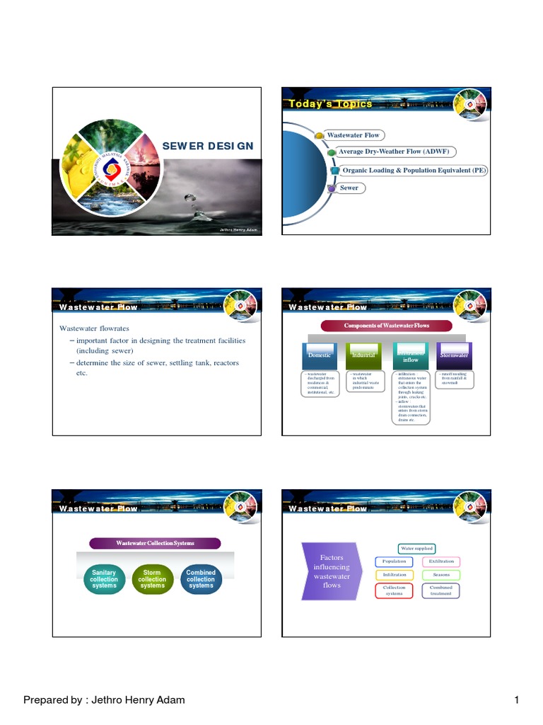 Sewer Design | PDF | Sanitary Sewer | Biodegradable Waste Management