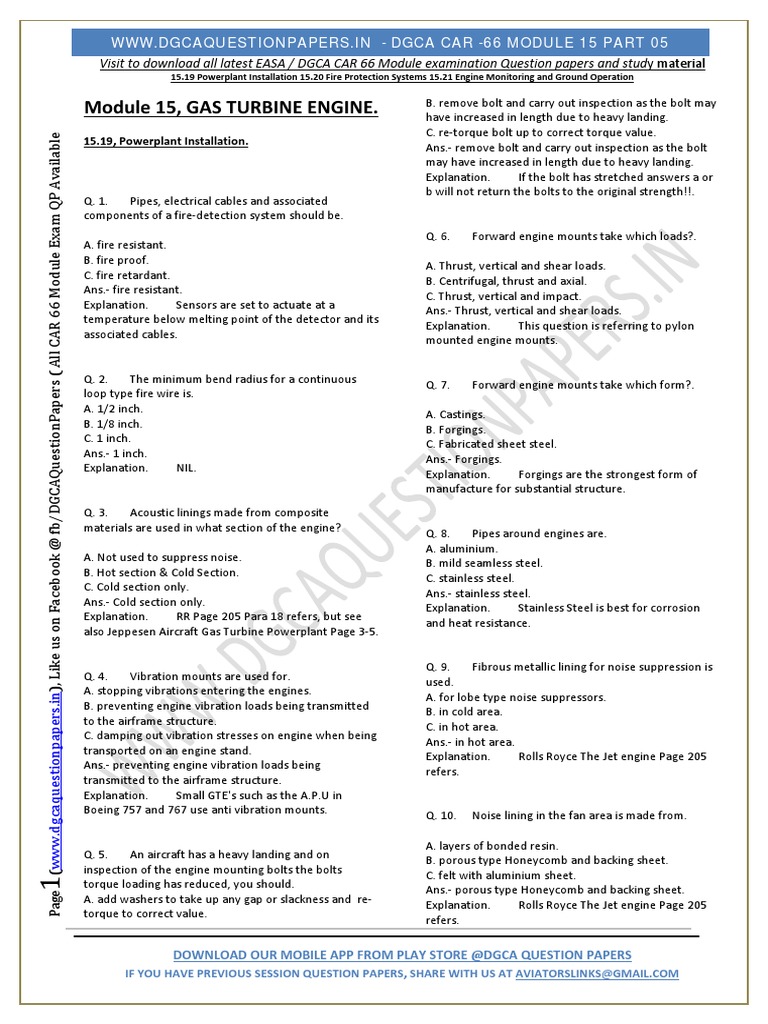 Dgca Module 15 Part 5 Pdf Jet Engine Machines