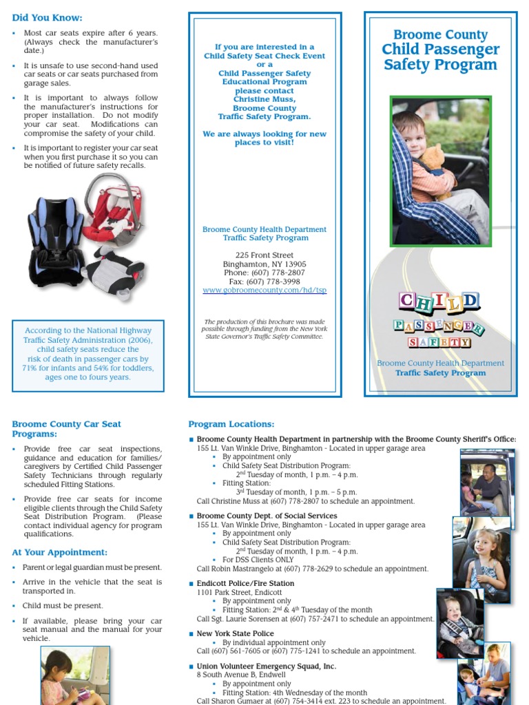 Child Passenger Safety Brochure Final3 | PDF | Seat Belt | Road Traffic ...