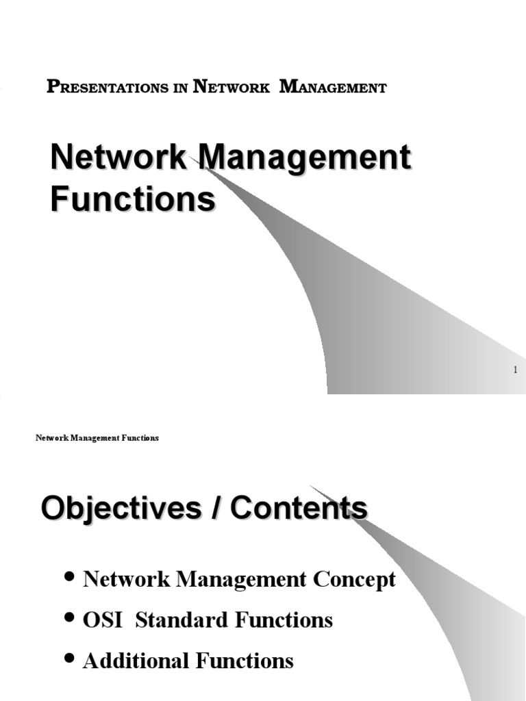 Basic Network Management Functions | PDF | Information | Information ...