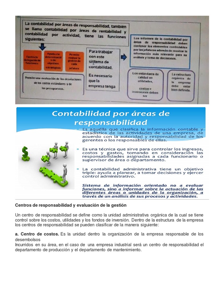 Contabilidad Por Áreas de Responsabilidad | PDF | Contabilidad ...