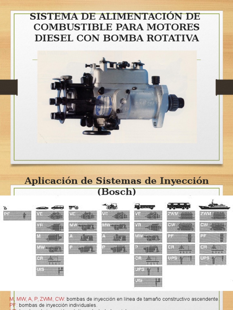 Bomba Inyeccion Rotativa Cav PRESENTACION | PDF | Bomba | Pistón
