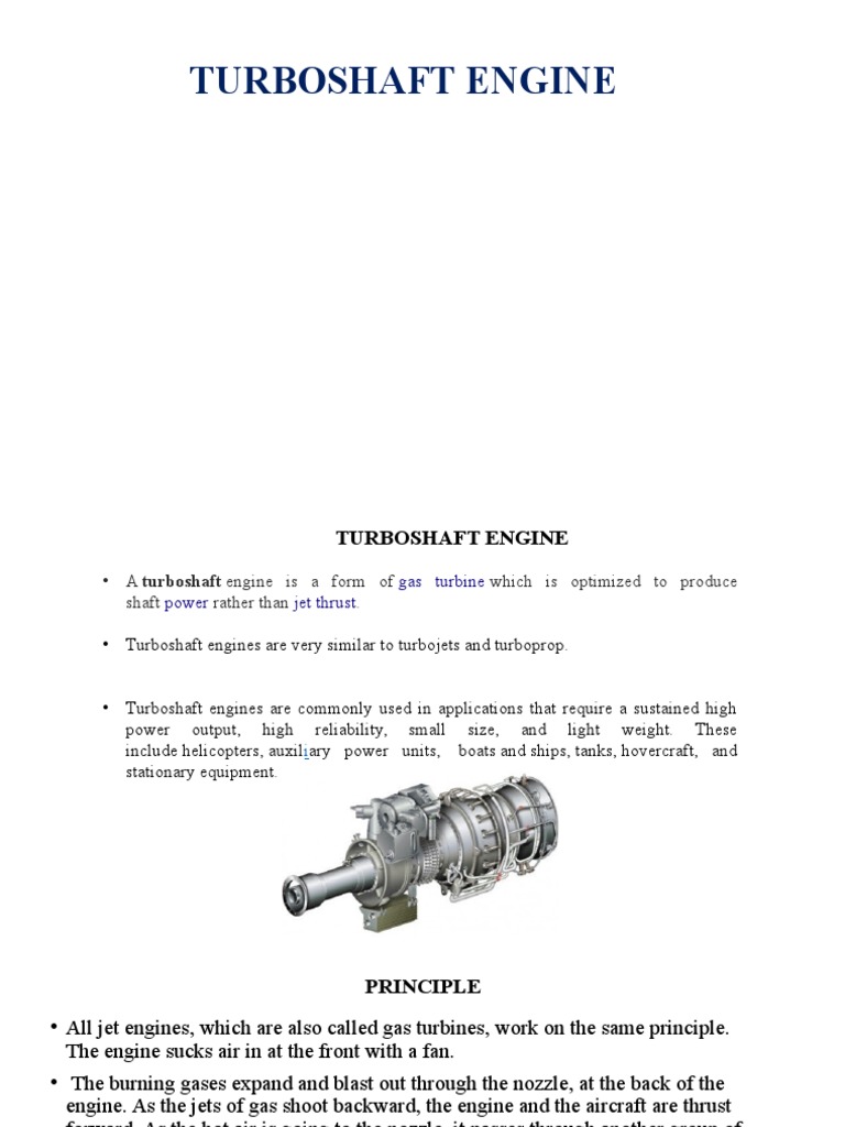 Turbo Shaft | Turbine | Jet Engine