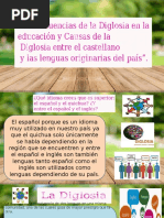 Tema 1 - La Diglosia, Causas y Consecuencias | PDF | Multilingüismo | Lengua española