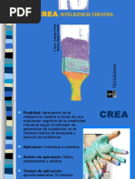 Crea Test de Inteligencia Creativa | PDF | Inteligencia | Creatividad