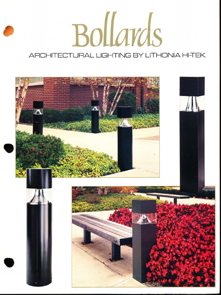 Lithonia Outdoor Bollards Series Brochure 2-86 | Lighting | Mirror