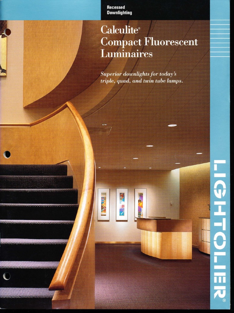 Lightolier Calculite CFL Downlighting Catalog 1996 | PDF | Compact ...