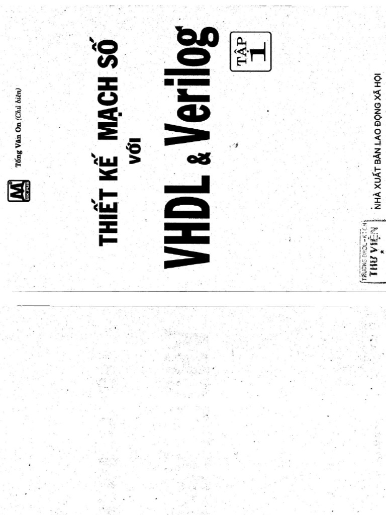 Thiet Ke Mach So Voi VHDL & Verilog - Tap 1 | PDF