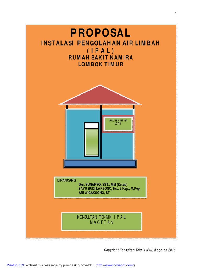 Proposal Ipal RS Namira Lotim PDF | PDF