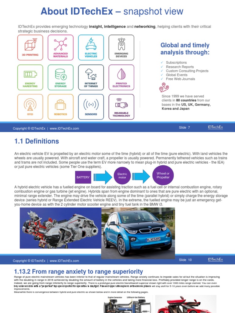 About Idtechex: - Snapshot View | PDF | Electric Vehicle | Hybrid ...