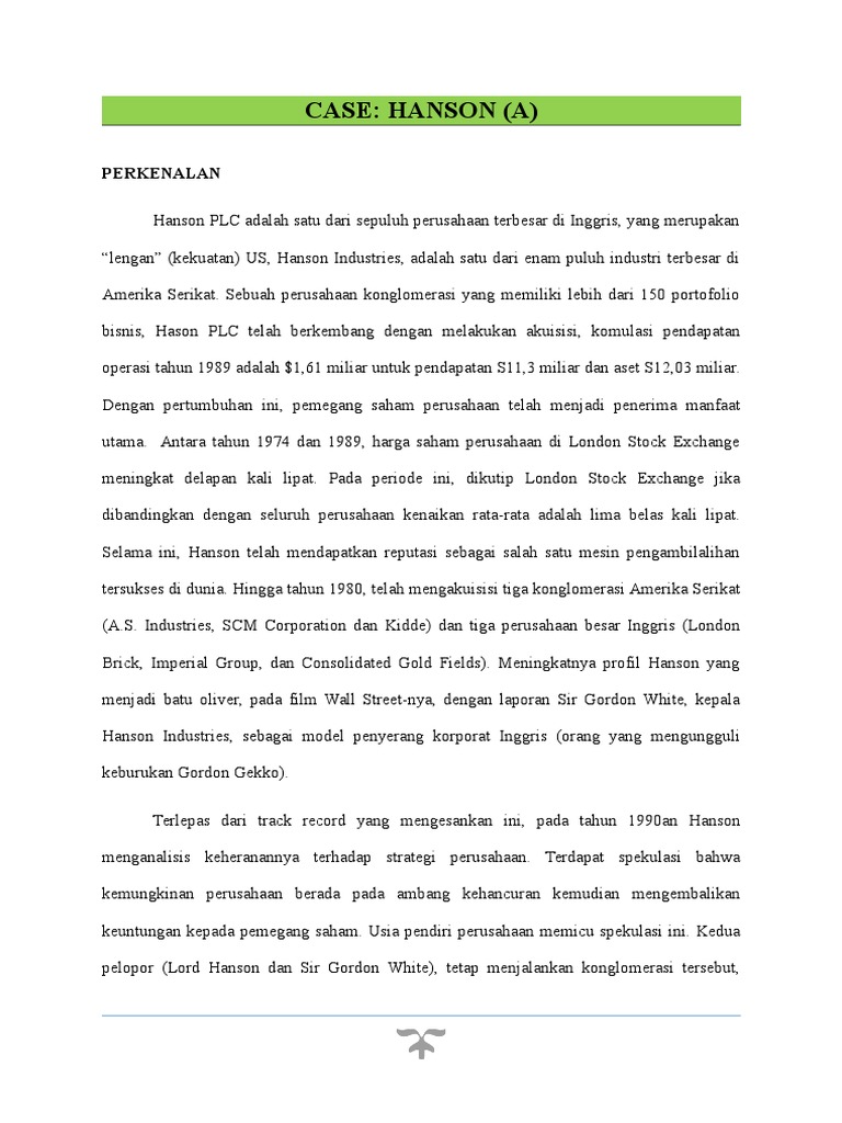 Hanson A | PDF