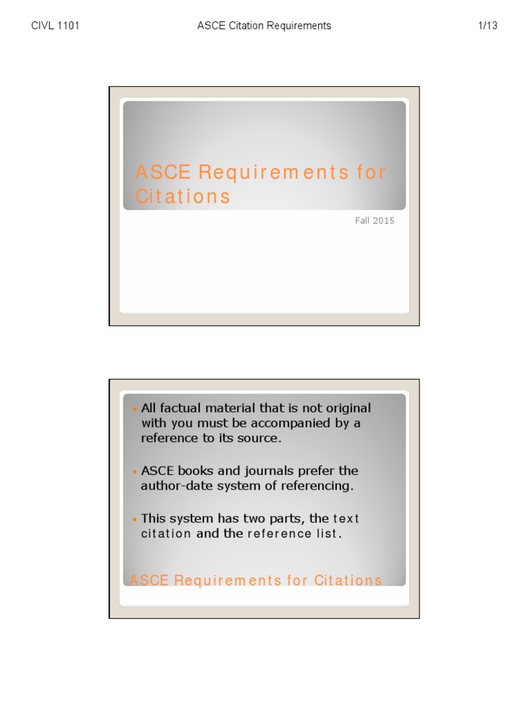 ASCE Citations f15 | PDF | Citation | Nature