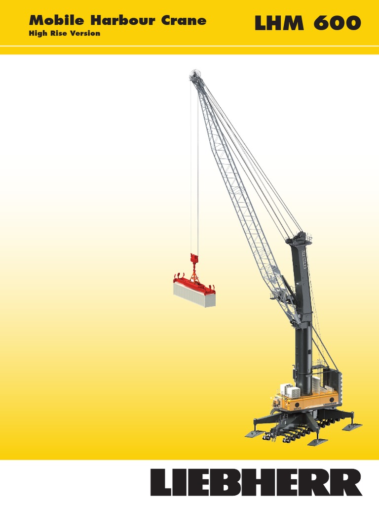 Liebherr LHM 600 High Rise Mobile Harbour Crane Datasheet English PDF ...