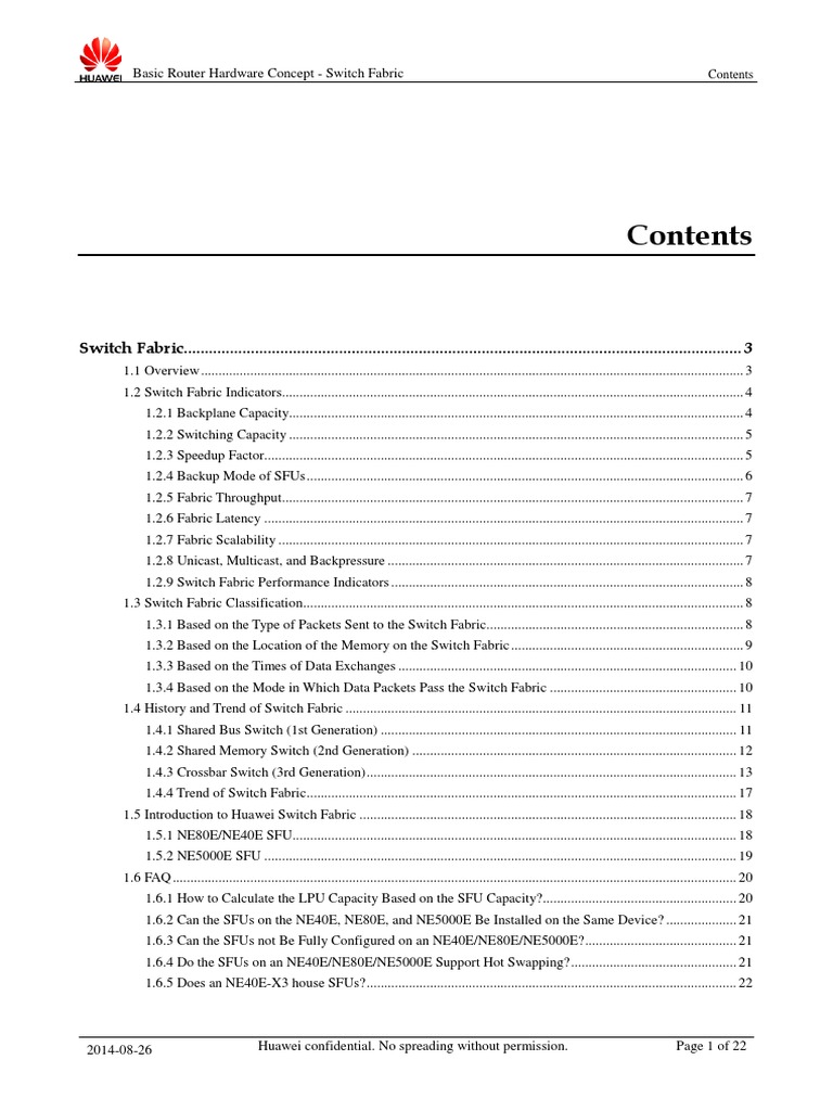 Basic Router Hardware Concept - Switch Fabric (V2.0) | PDF | Network ...