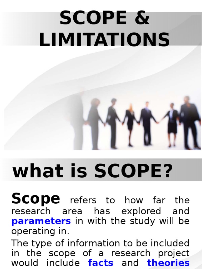 RESEARCH PAPER - SCOPE & LIMITATIONS (Reporting) | PDF | Performance ...