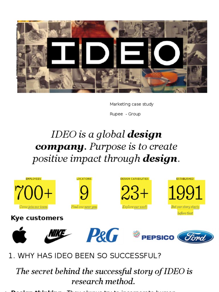 Ideo - Design Consulting Group | PDF | Design Thinking | Behavior