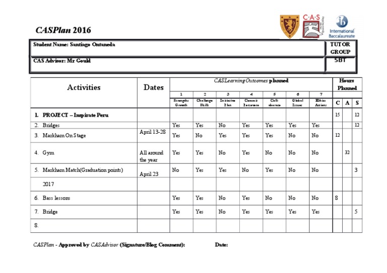 Cas Plan 2016 | PDF