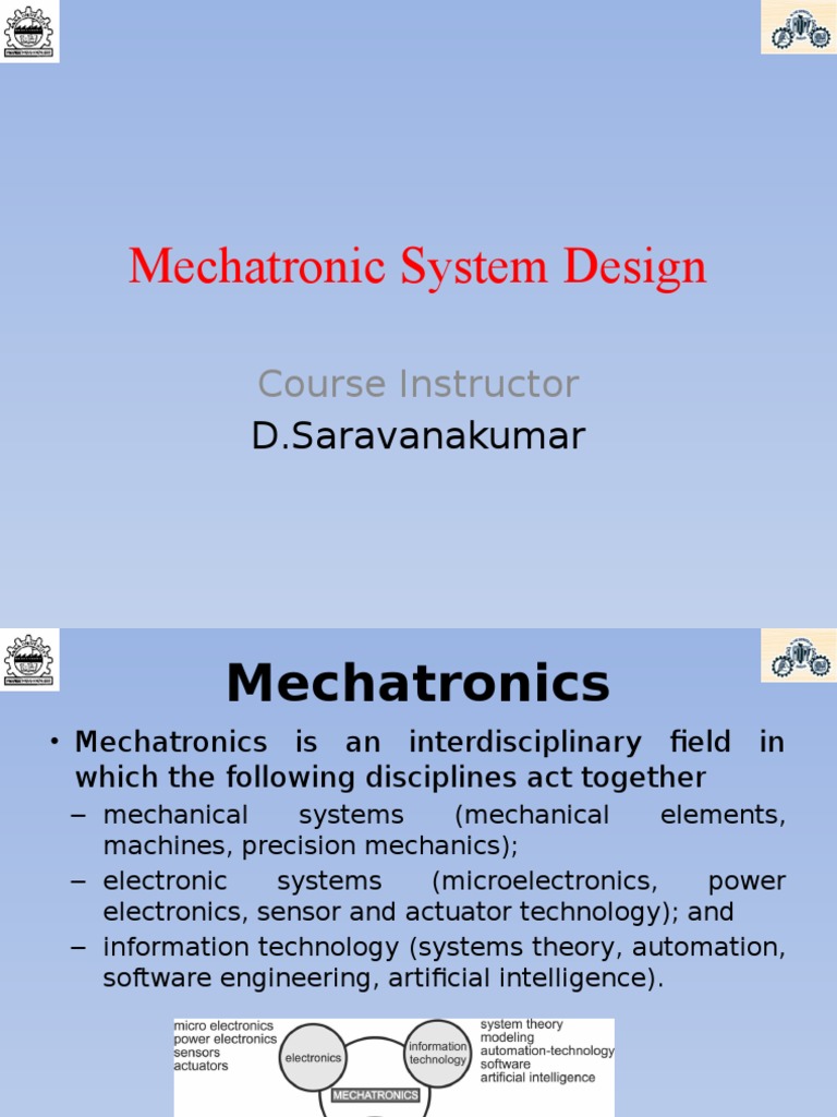 Mechatronic System Design | PDF | Machines | Simulation