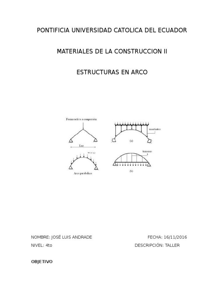 Arco Como Elemento Estructural | PDF | Science | Física