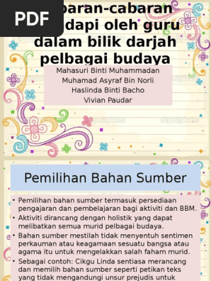 Contoh Cabaran Yang Dihadapi Oleh Guru Dalam Pengurusan Bilik Drajah ...